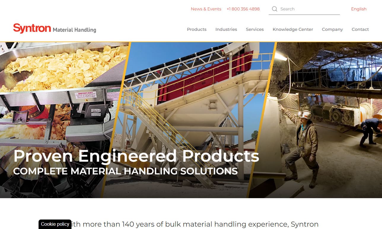 Syntron Material Handling | Screw Conveyor